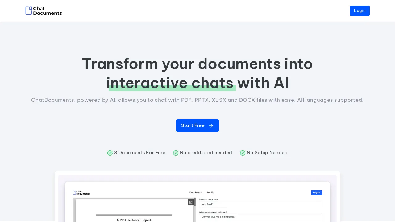 Chat Documents - BestofAI